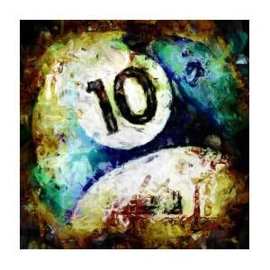 10 Ball Billiards Abstract Digital Art By David G Paul Pixels