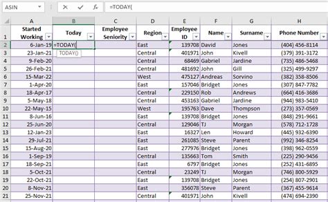 How To Use Today Function In Excel Tutorial With Examples Ajelix