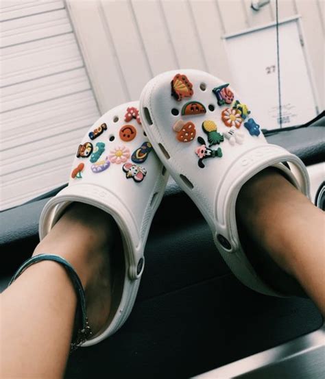 Vsco Girl Essentials Crocs Crocs Shoes White Womens Sandals