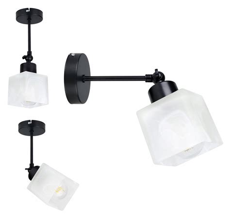 Lampa Kinkiet Ścienny Ruchomy Loft Klosz Szklany INECT Sklep EMPIK