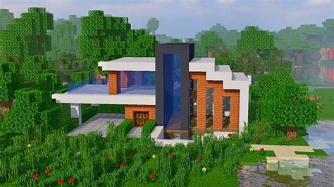 Minecraft How To Build A Big Modern House Tutorial 12 YouTube
