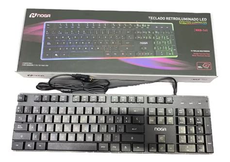 Teclado Gamer Ultraslim Noga Nkb Retroiluminado Rgb Usb Mebuscar