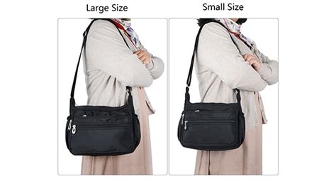 NOTAG Sac Bandouliere Femme Impermeable Nylon Sac Messenger Multi