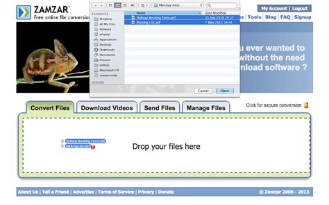 zamzar convert files chrome web store