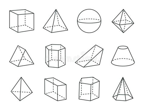 Dibujos de Formas geométricas 3D para colorear descargar e imprimir