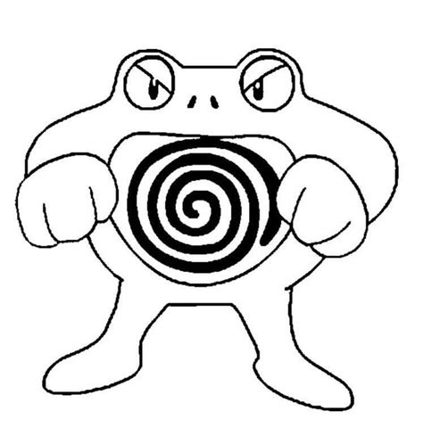 Poliwrath en Pokémon para colorear imprimir e dibujar ColoringOnly