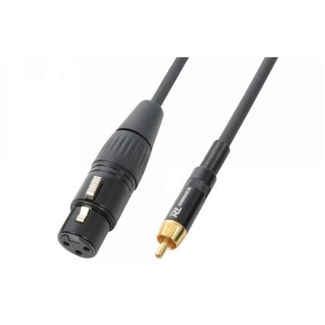 PD Connex Câble Audio Cordon XLR Femelle RCA Mâle 3m