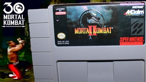 Mortal Kombat II SNES Two Players Mortal Kombat 30th Anniversary
