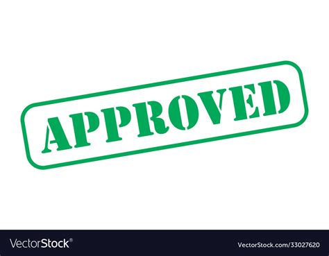 Green Approved Stamp