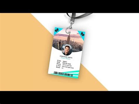 Id Card Design Photoshop Youtube