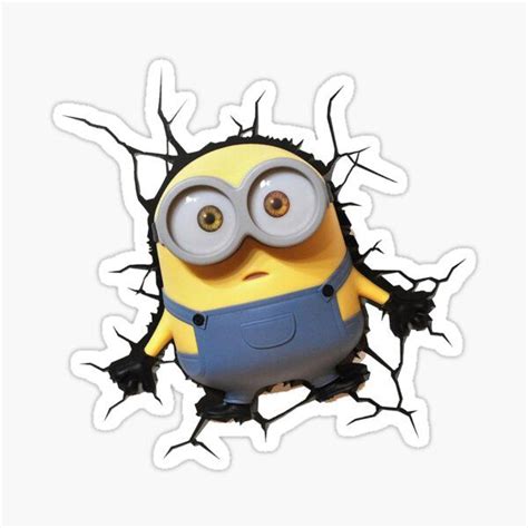 Pegatina For Sale Con La Obra Minions Impactantes De Mybest 4u