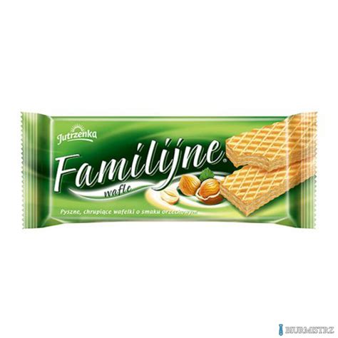 Wafle FAMILIJNE Orzechowe 180g JUTRZENKA Ciastka Przekąski i
