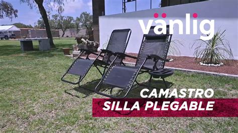 Camastro Silla Plegable Gravedad Cero Vanlig YouTube