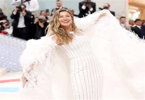 Met Gala 2023 Brazilian model Gisele Bündchen dons breathtaking white
