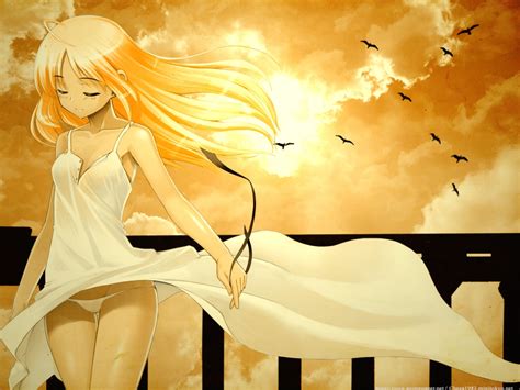 Fondos De Pantalla Luz De Sol Ilustraci N Rubia Pelo Largo Anime
