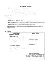 A Detailed Lesson Plan In TLE 6 Ompoco Docx A Detailed Lesson Plan In