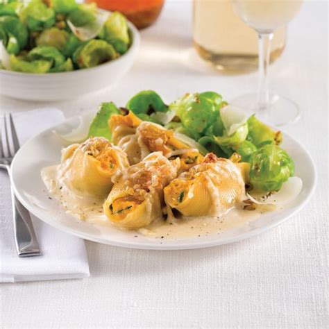 Coquilles farcies à la courge musquée et oignons caramélisés Je Cuisine