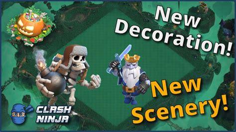 New Spooky Scenery And Clash O Ween Obstacle Clash Of Clans Youtube