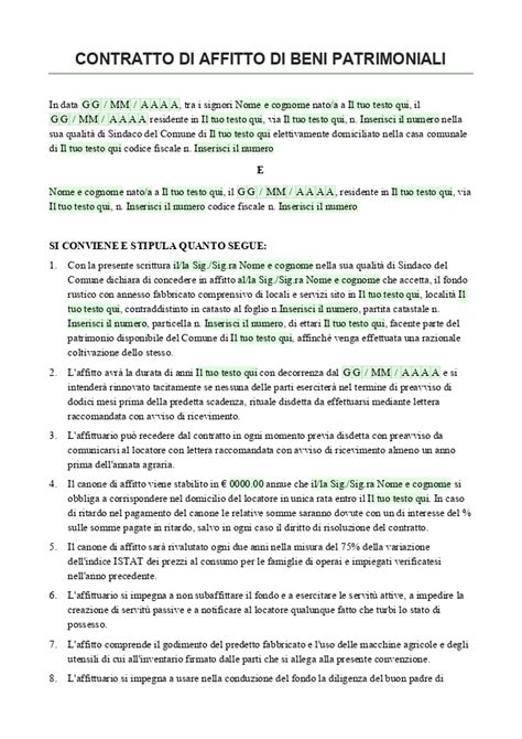 Modelli Di Contratto ONLYOFFICE