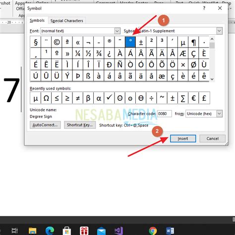 Cara Membuat Simbol Derajat Di Microsoft Word Dengan Mudah