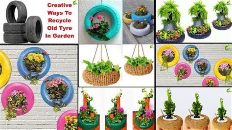 Garden Decoration Using Tires Old Tires For Planters Car Tire Garden