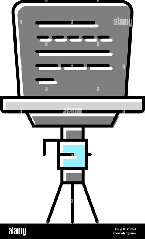 Teleprompter Television Stock Vector Images Alamy