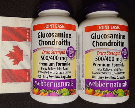 WEBBER NATURALS GLUCOSAMINE CHONDROITIN SULFATE EXTRA STRENGTH 300