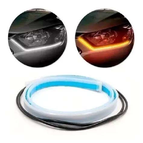 Barra Fita Led Flexivel Farol Drl Seta Sequencial 60cm MercadoLivre
