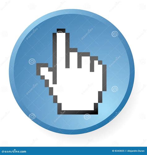 Computer Hand Icon Stock Vector Illustration Of Information 8343825