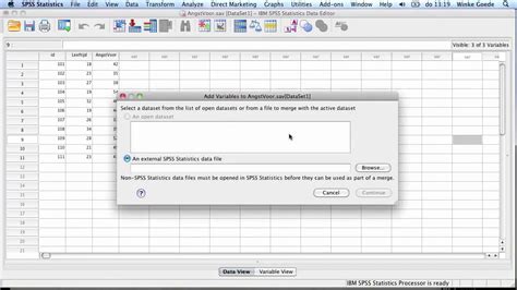 spss merge cases and variables 2 3 youtube