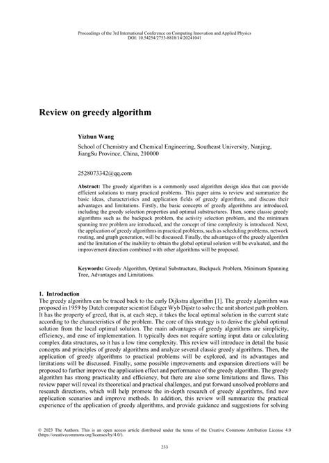 pdf review on greedy algorithm