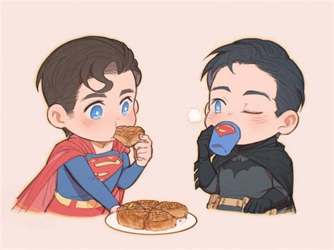 Batman Superman Bruce Wayne And Clark Kent Dc Comics And 2 More Drawn By Xuanmaialter