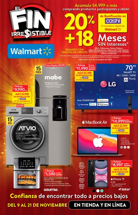Walmart Buen Fin Irresistible 2023 Folleto Del 9 Al 21 De Noviembre