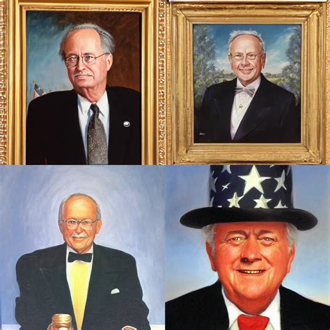 Official Portrait Of United States President Conrad Stable Diffusion
