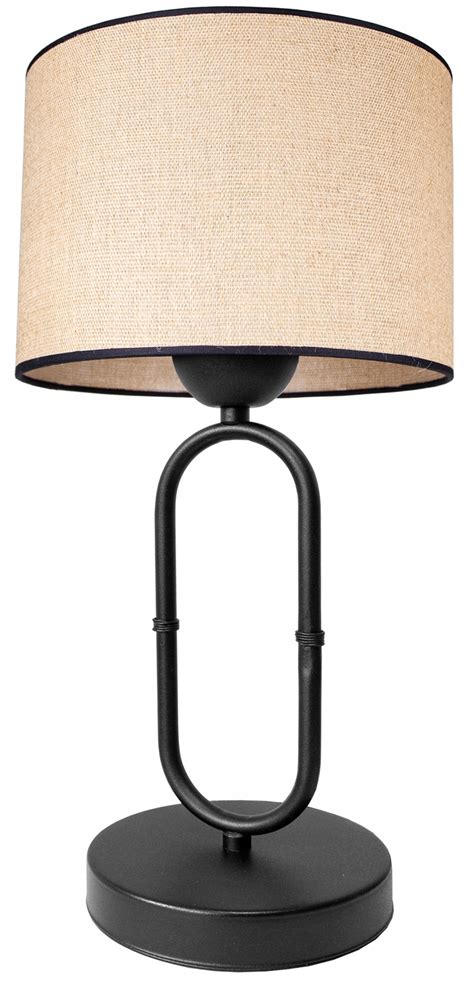 STYLOWA LAMPKA NOCNA BIURKOWA ABAŻUR BOHO JUTA NOWOCZESNA LOFT LED LN
