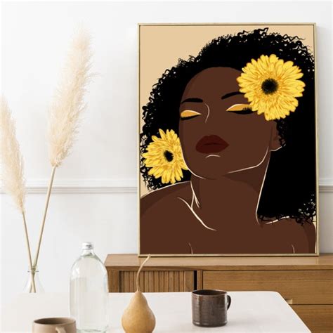 Afro Naked Clipart Etsy