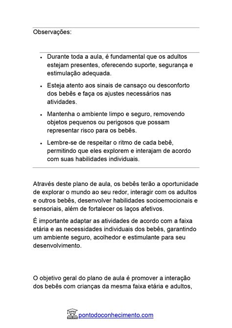 Plano de atividades BNCC EI01EO03 O eu o outro e o nós Interagir