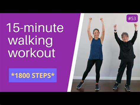 15 Minute Walking Workout For Seniors Beginners Exercise At