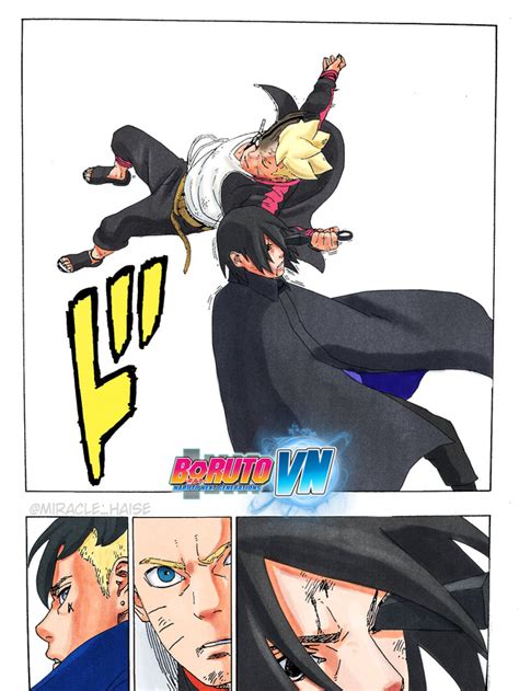 Dự đoán spoiler Boruto chap 54 Momoshiki khống chế Boruto tấn công