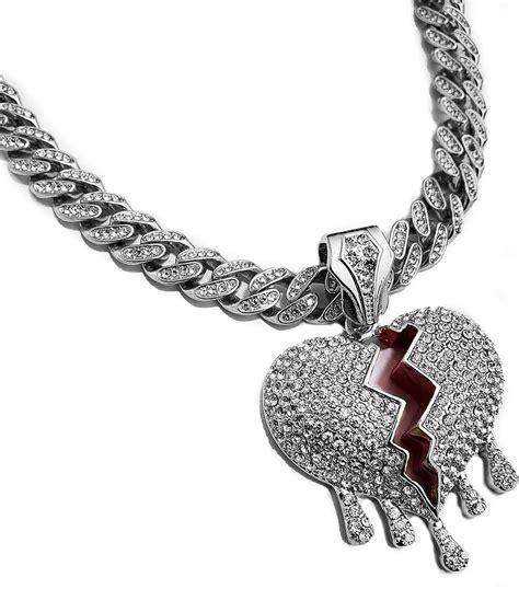Broken Heart Chain Iced Out Atelier Yuwa Ciao Jp
