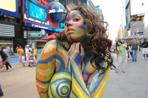 Times Square Body Painting Photos Myoshi S Photo Portfolio
