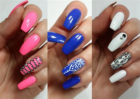 Easy Nail Art Designs For Short Nails Freehand