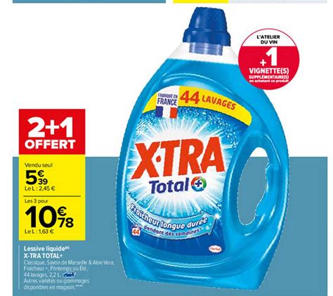 Promo Lessive Liquide X Tra Total Chez Carrefour ICatalogue Fr
