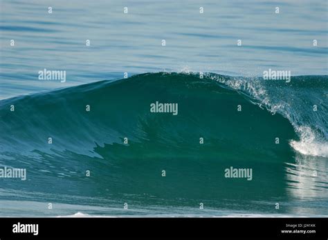 A Beautiful Blue Ocean Wave Stock Photo Alamy
