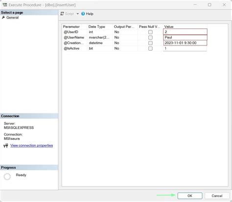 how to execute stored procedure for insert in sql server sql server guides