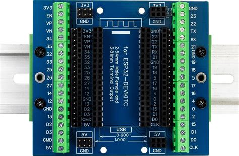 Amazon For Esp Super Breakout Board Din Rail Mount Mm