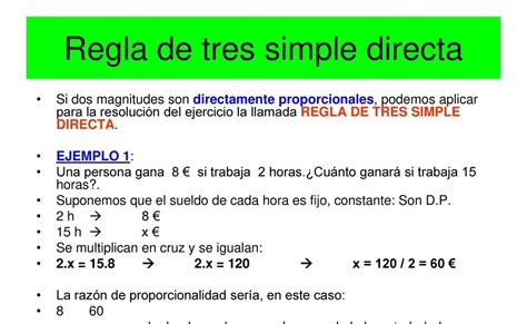 Regla De Tres Simple Inversa Ejemplos Y Ejercicios