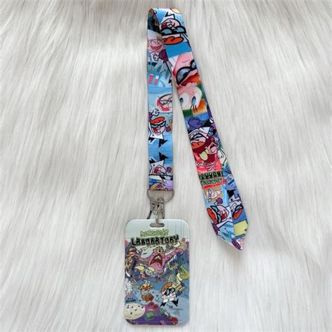 Accessories Dexters Laboratory Lanyard With Id Card Holder Poshmark