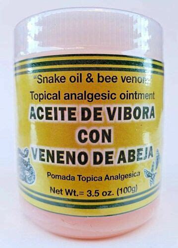 Pomada De Vibora Veneno De Abeja 100g Aceite De Vibora Veneno De