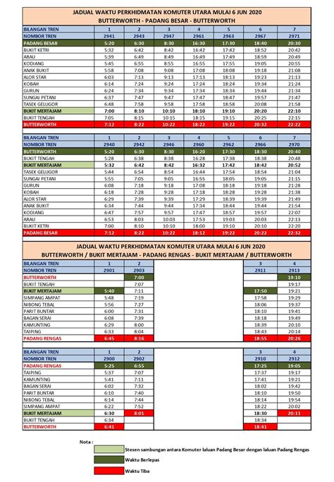 Jadual Ets Ke Utara Jadual Perjalanan Ktm Komuter Utara Terkini Mulai